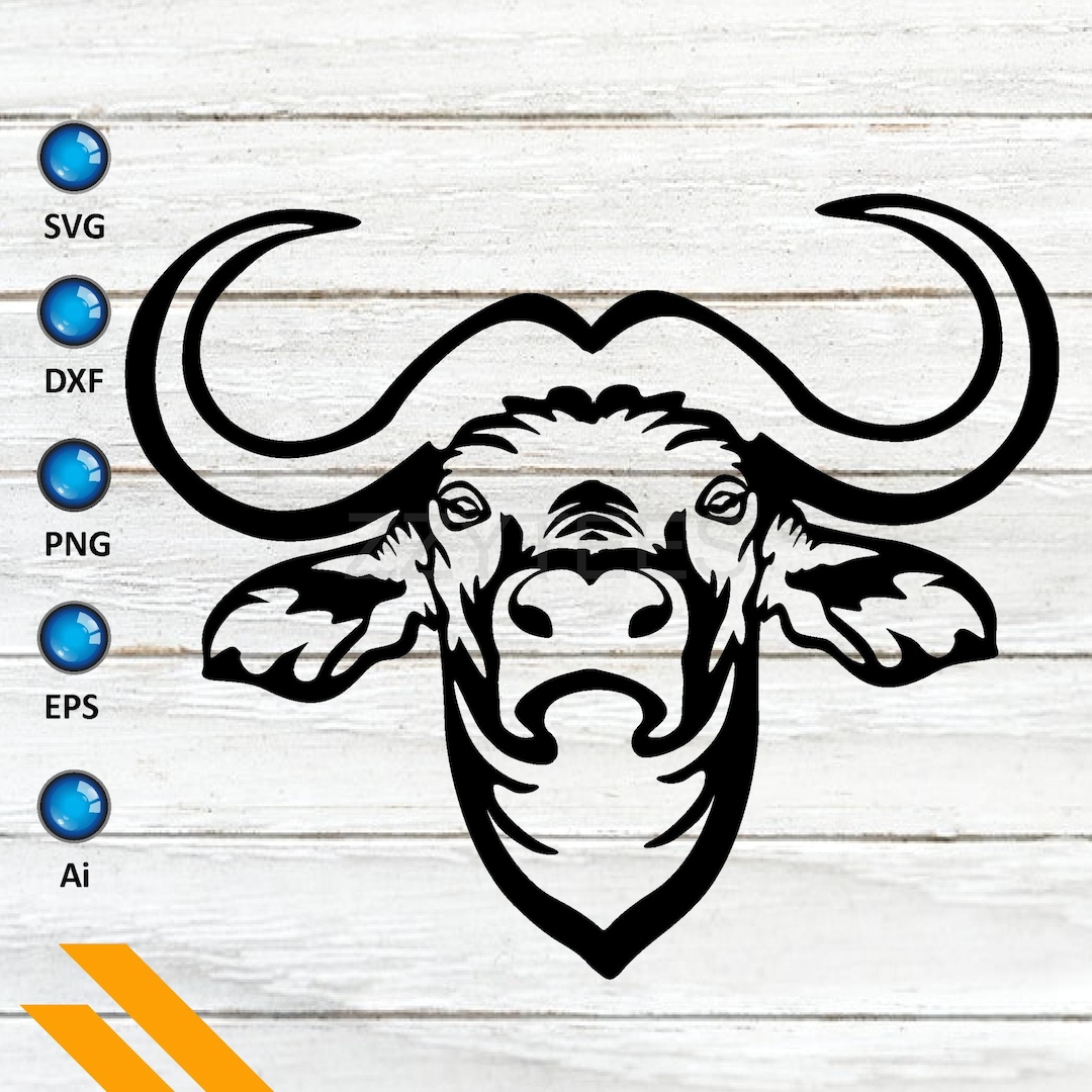 Buffalo Head SVG File - Etsy