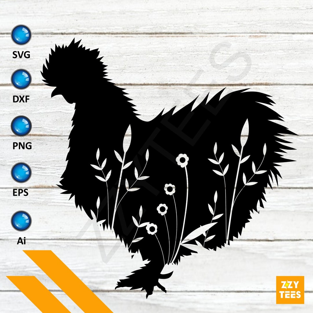 Wild Flower Silky Chicken, Fluffy Chicken, Cute Chicken, Silkie Chicken ...