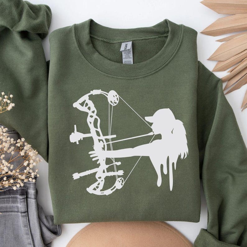 Female Archer SVG: Bow Hunting Girl Silhouette (digital Download) - Etsy