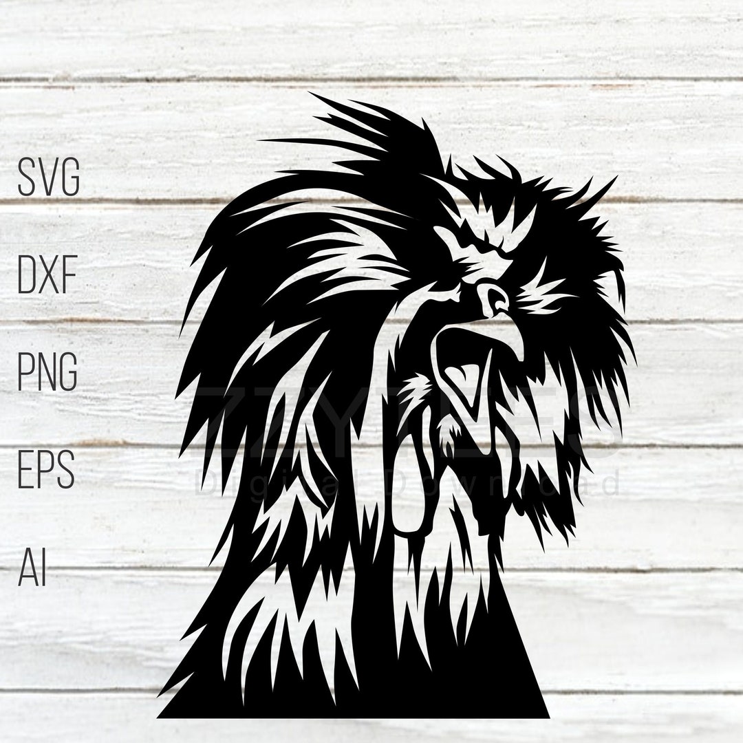 Angry Polish Chicken SVG - Chicken Cutfile, Rooster Design, Chicken SVG ...