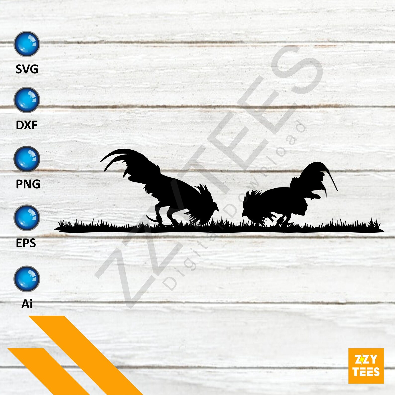 Beautiful Cockfighting Rooster Game fowl Svg Silhouette Svg | Etsy