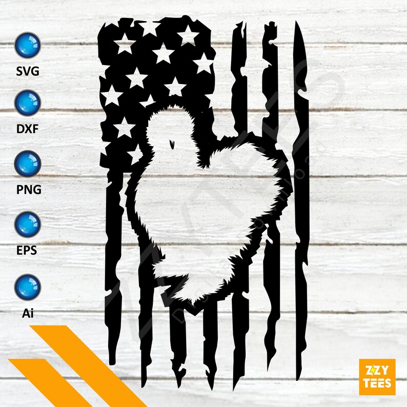 Adorable US Flag Silky Chicken SVG Fluffy Chicken Cute - Etsy