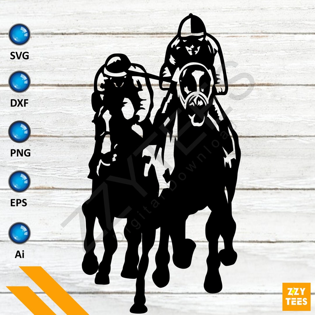 Horse Racing SVG - Kentucky Derby, Horse Svg, Horse Racing Svg, Horses ...