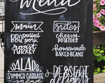 Menu chalkboard | Etsy