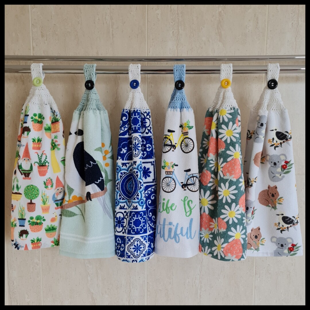 Crochet Hand Towel/hanging Hand Towel/kitchen Hand Towel/crochet Tea ...