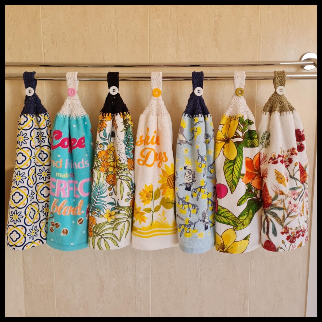 Crochet Hand Towel/hanging Hand Towel/kitchen Hand Towel/crochet Tea ...