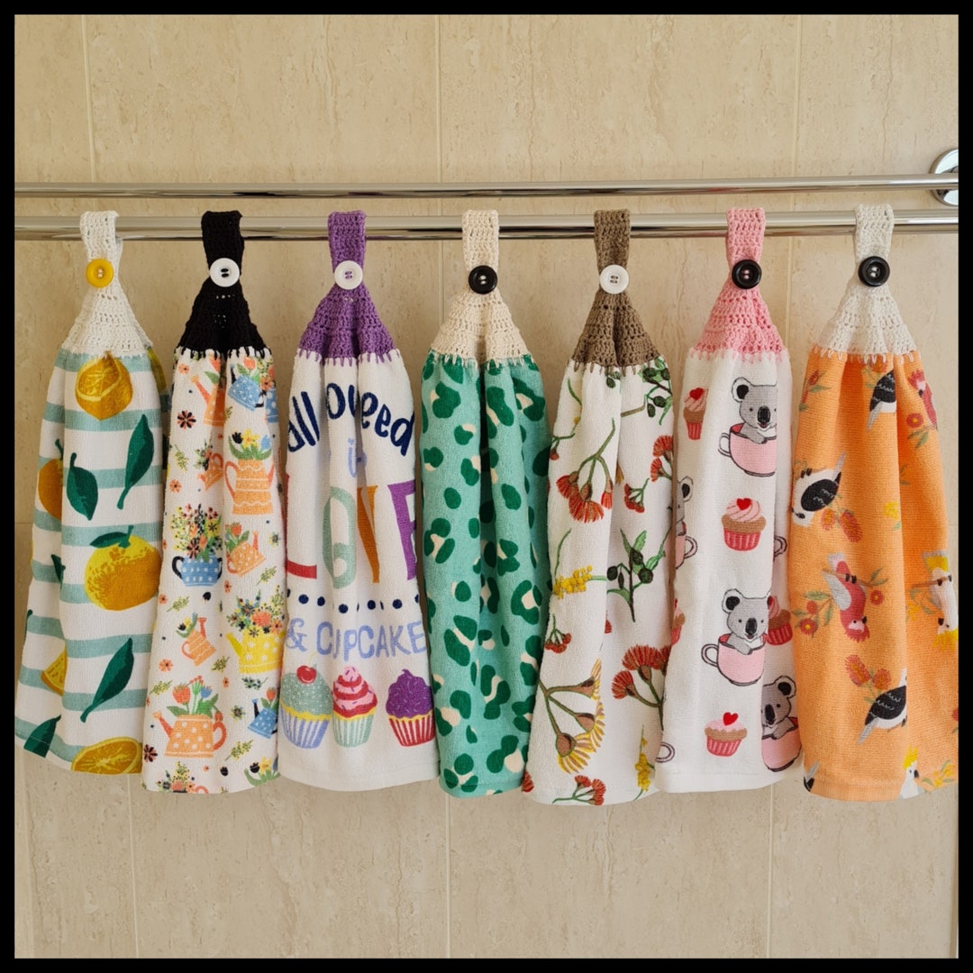 Crochet Hand Towel/hanging Hand Towel/kitchen Hand Towel/crochet Tea ...