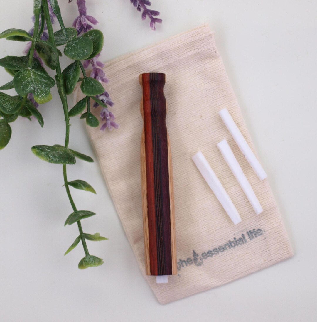 Essential Oil Inhaler, Multi-colored Wood, Wooden Pipe, Nasal Oil ...