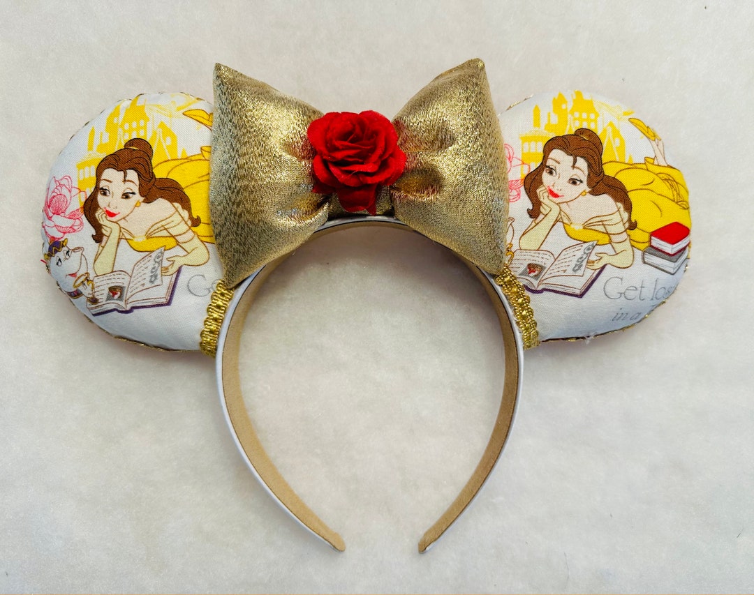 Belle Book Disney Ears, Beauty & the Beast Disney Ears, Belle Disney ...