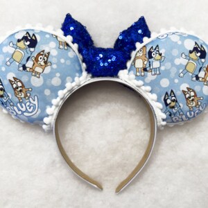 Bluey Mouse Ears, Mouse Ears, Bingo Ears, Bluey and Bingo, Bluey Disney ...
