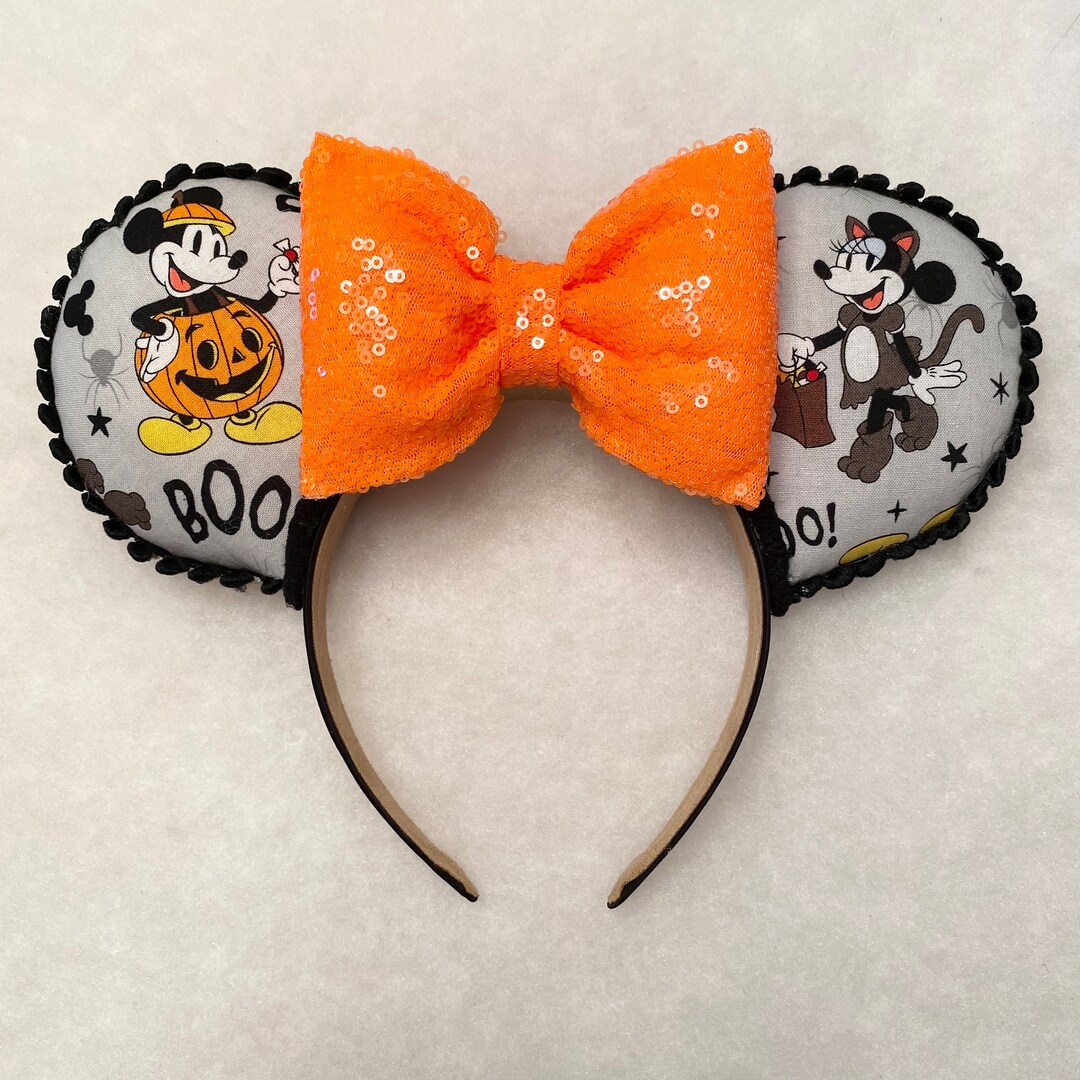 Mickey Boo Halloween Ears, Halloween Ears, Halloween Mouse Ears, Mouse ...