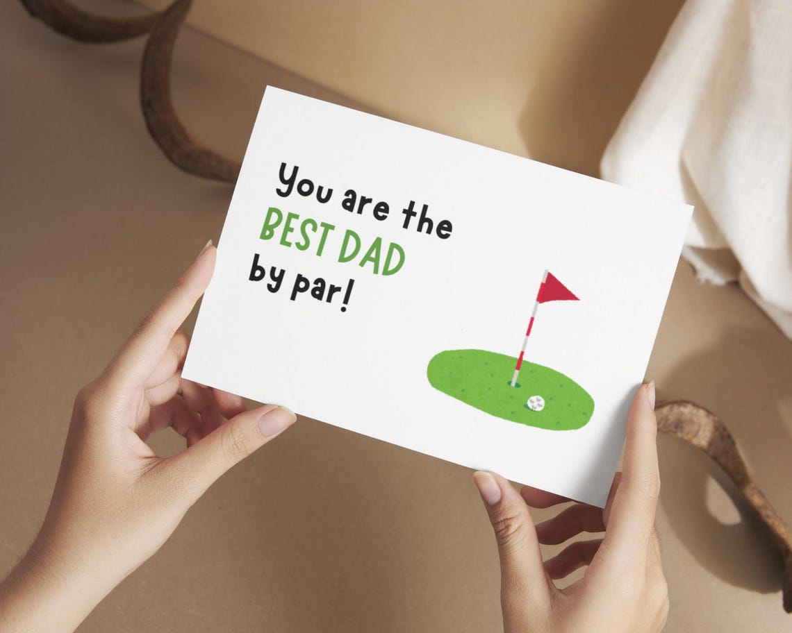 DIY Golf Footprint Card: Father's Day Keepsake (digital Download) - Etsy