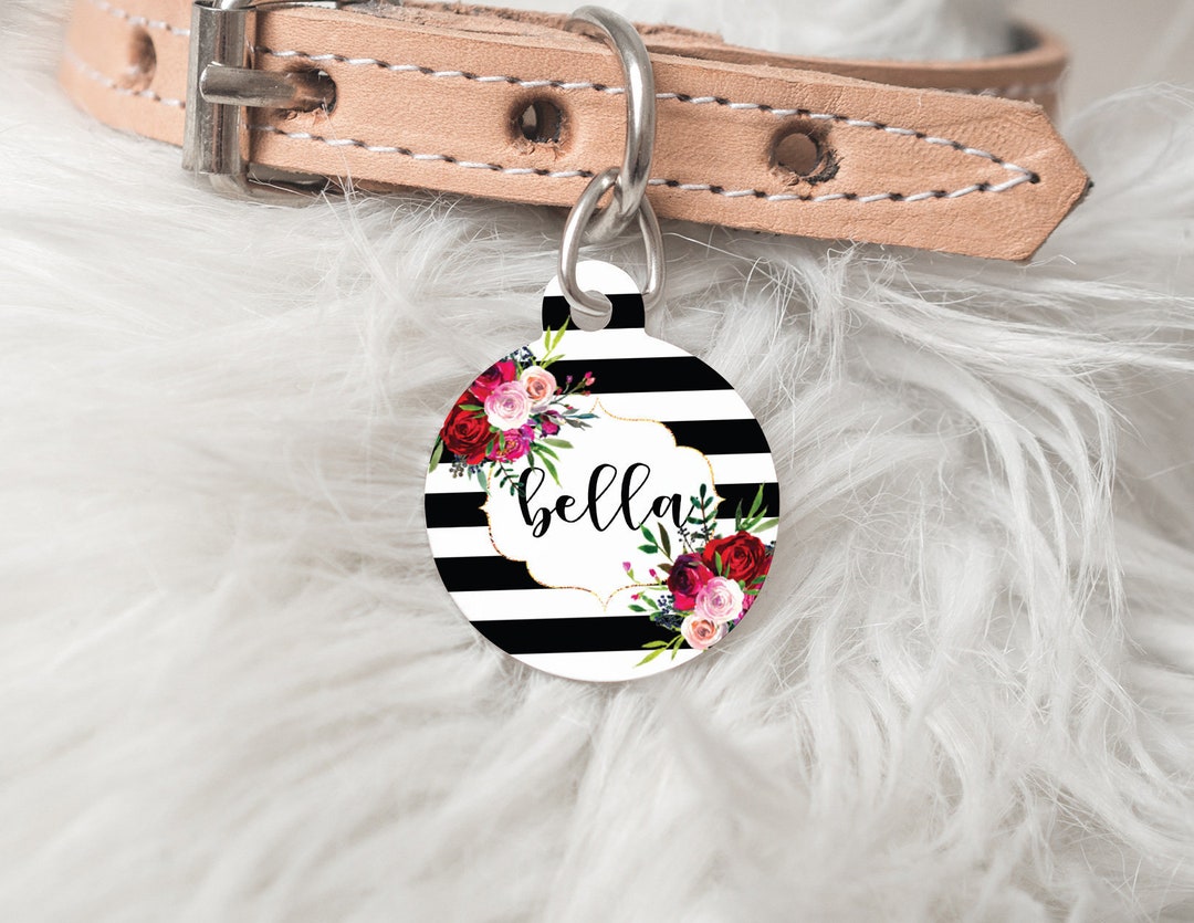 Kate Spade Inspired Dog Tag, Girly Dog Tag, Fashionable Custom Dog Tag ...