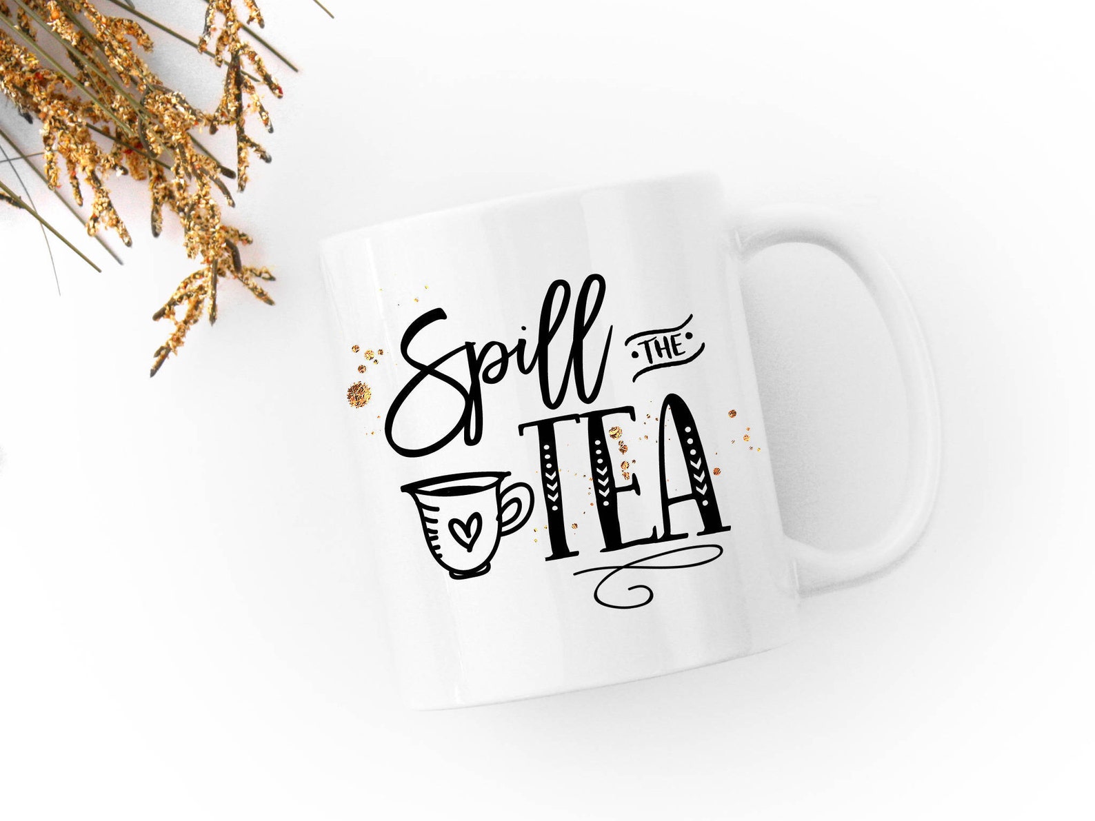 Spill the Tea Mug Gossip Mug Coffee Mug Gift for Her Boss - Etsy
