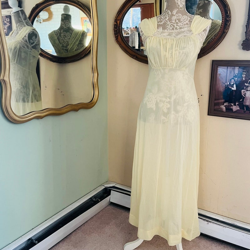 Old Women Sheer Night Gown - Etsy