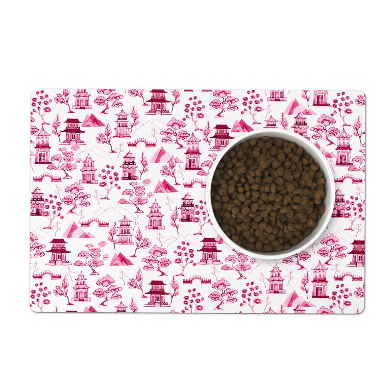 Dog Bowl Mat - Etsy