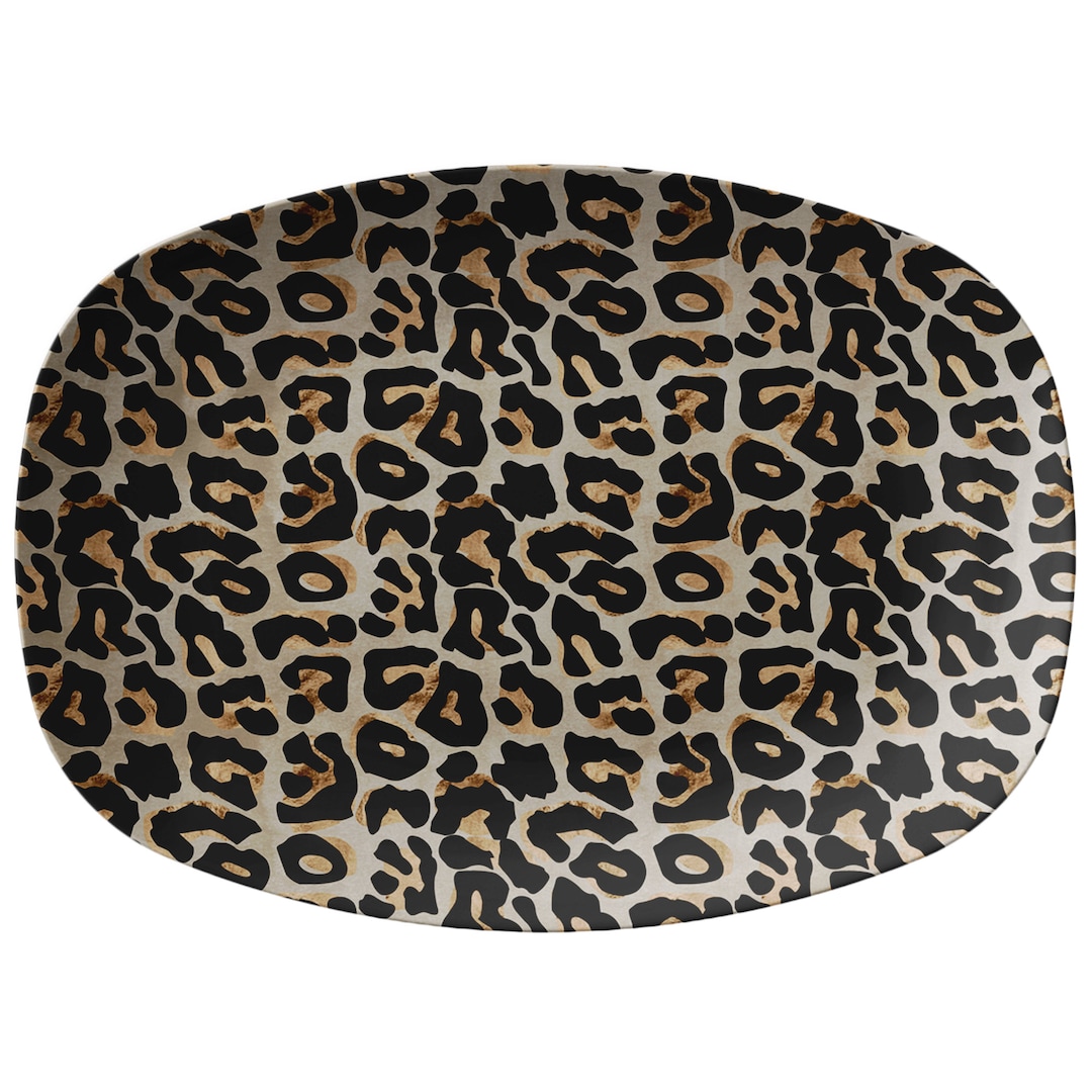 Luxe Leopard Print Serving Platter, Animal Print Serving Dish, Luxury ...