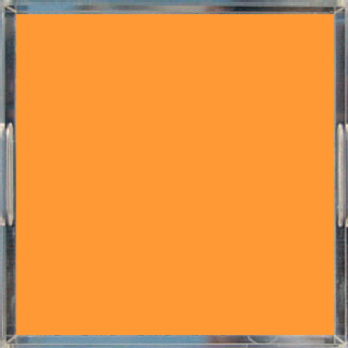 Neon Orange Acrylic Tray Large Ottoman Tray Orange Lucite - Etsy