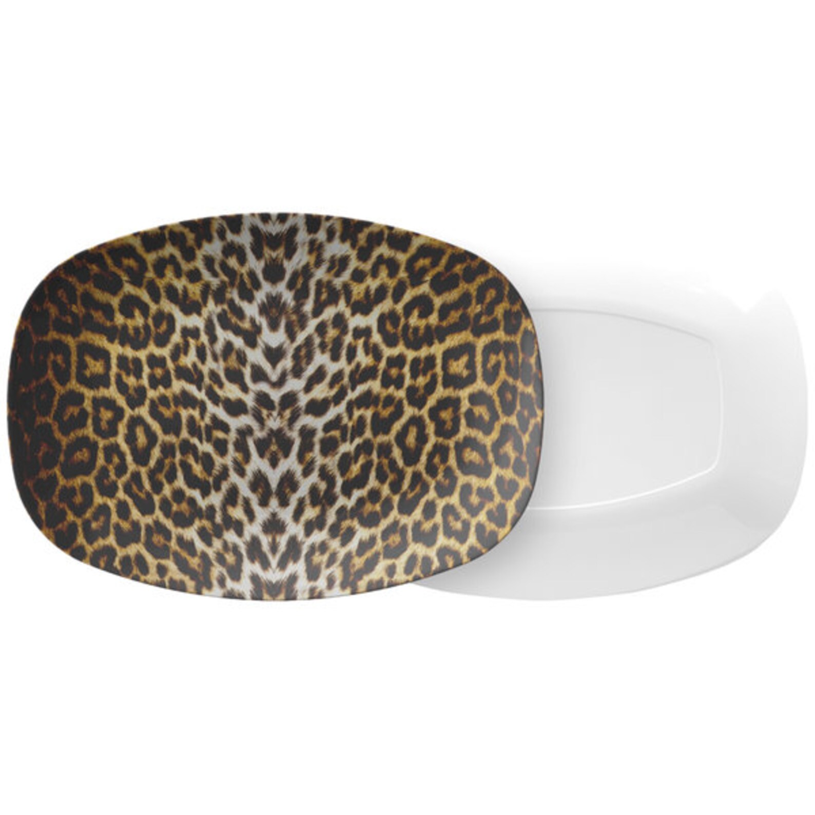 Leopard Print Serving Platter Plastic Serving Dish Animal | Etsy