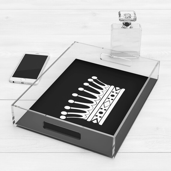 Acrylic Tray Crown Tray Valet Tray Crown Decor Catchall | Etsy