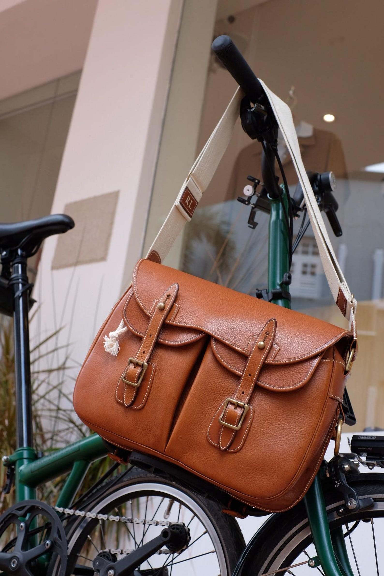 Leather Front Bag for Brompton - Etsy
