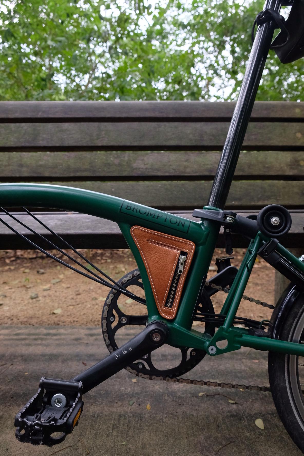 Leather Triangle Bag for Brompton - Etsy