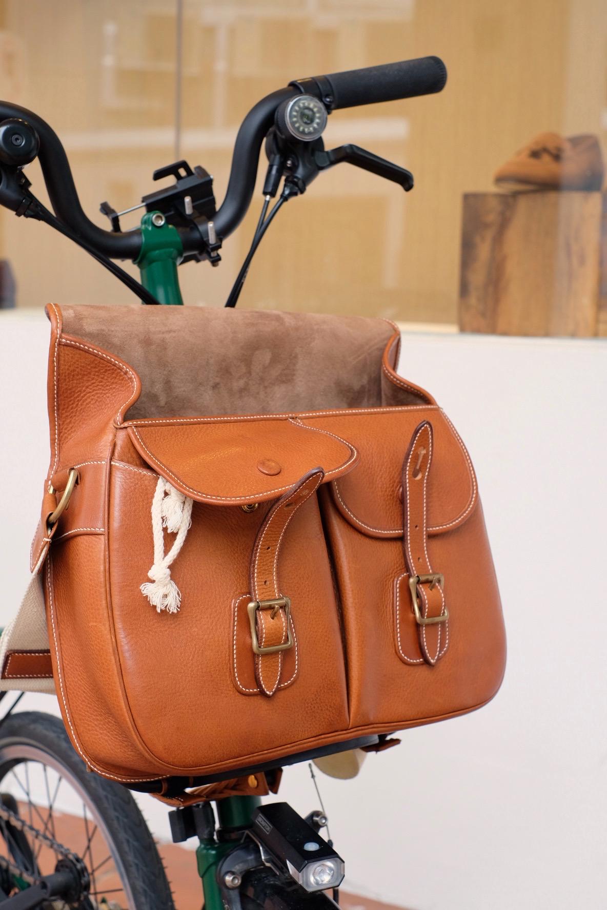 Leather Front Bag for Brompton - Etsy