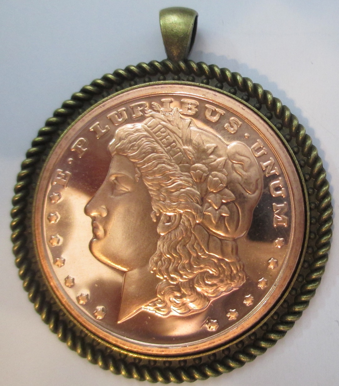 Morgan Dollar 1 Ounce Copper Round Pendant - Etsy