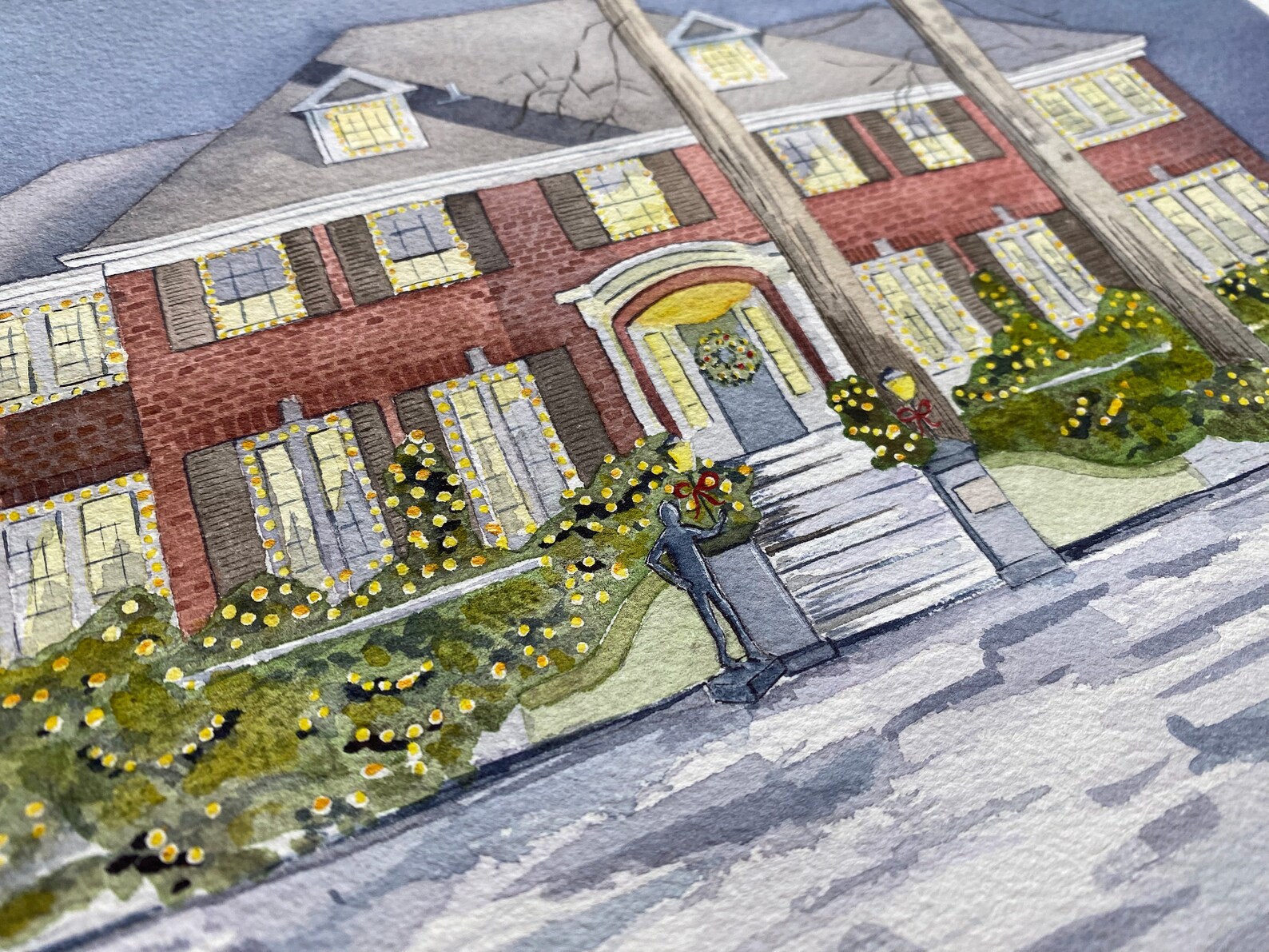Mc Callister's House Illustration From Home Alone - Etsy