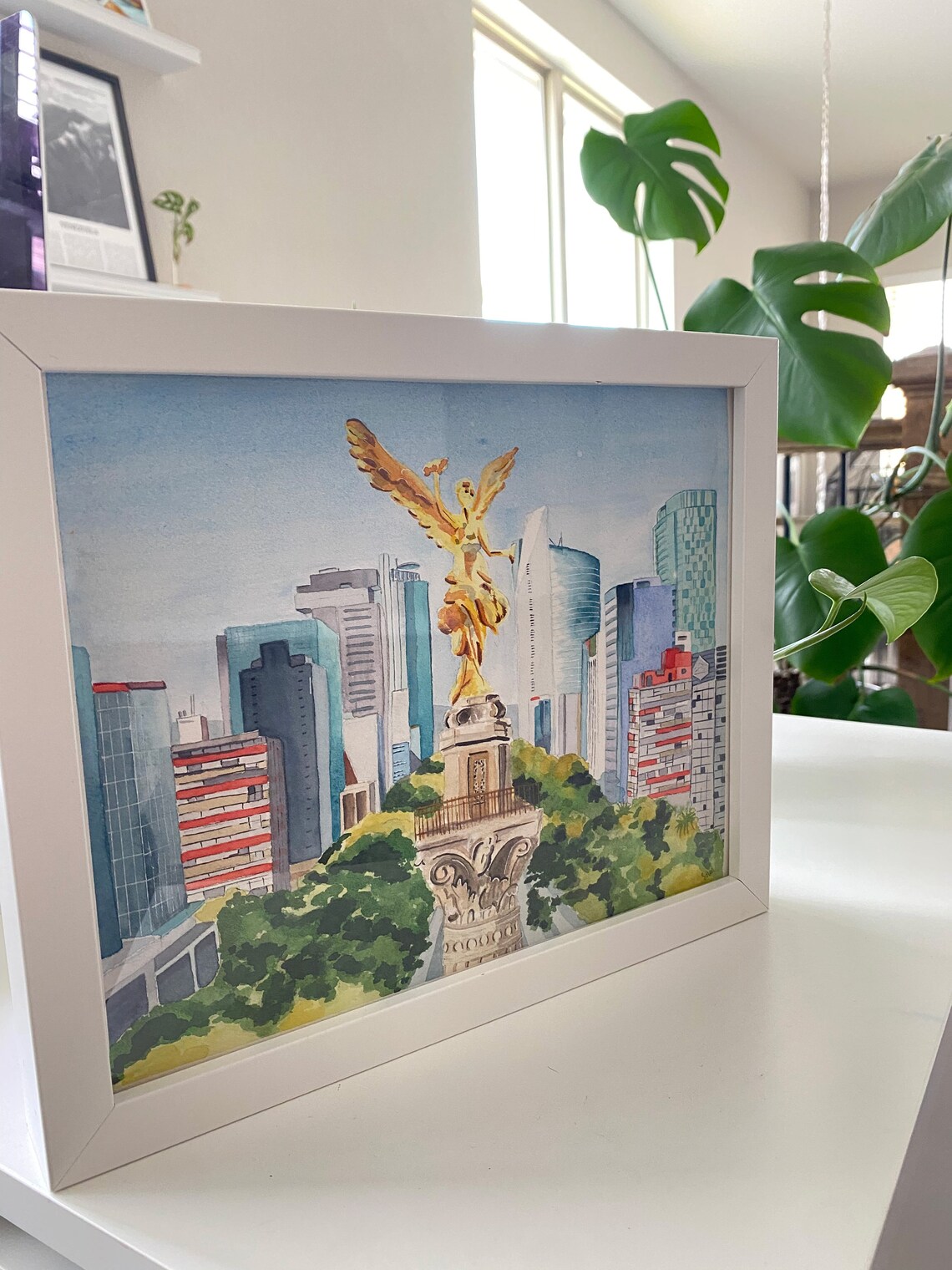 Angel of Independence Art Print Illustration Angel of - Etsy