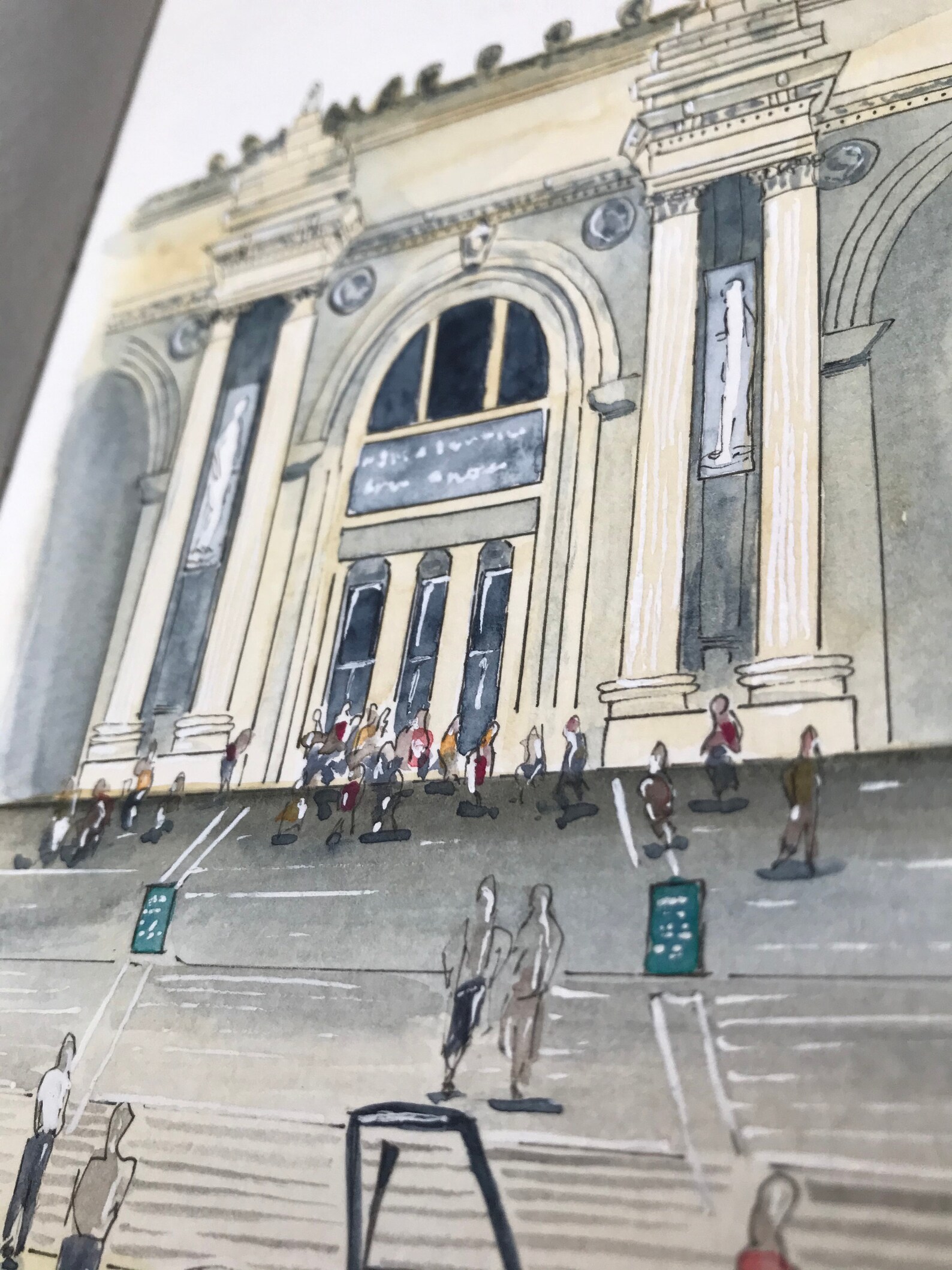 Watercolor Painting Print The MET illustration The | Etsy