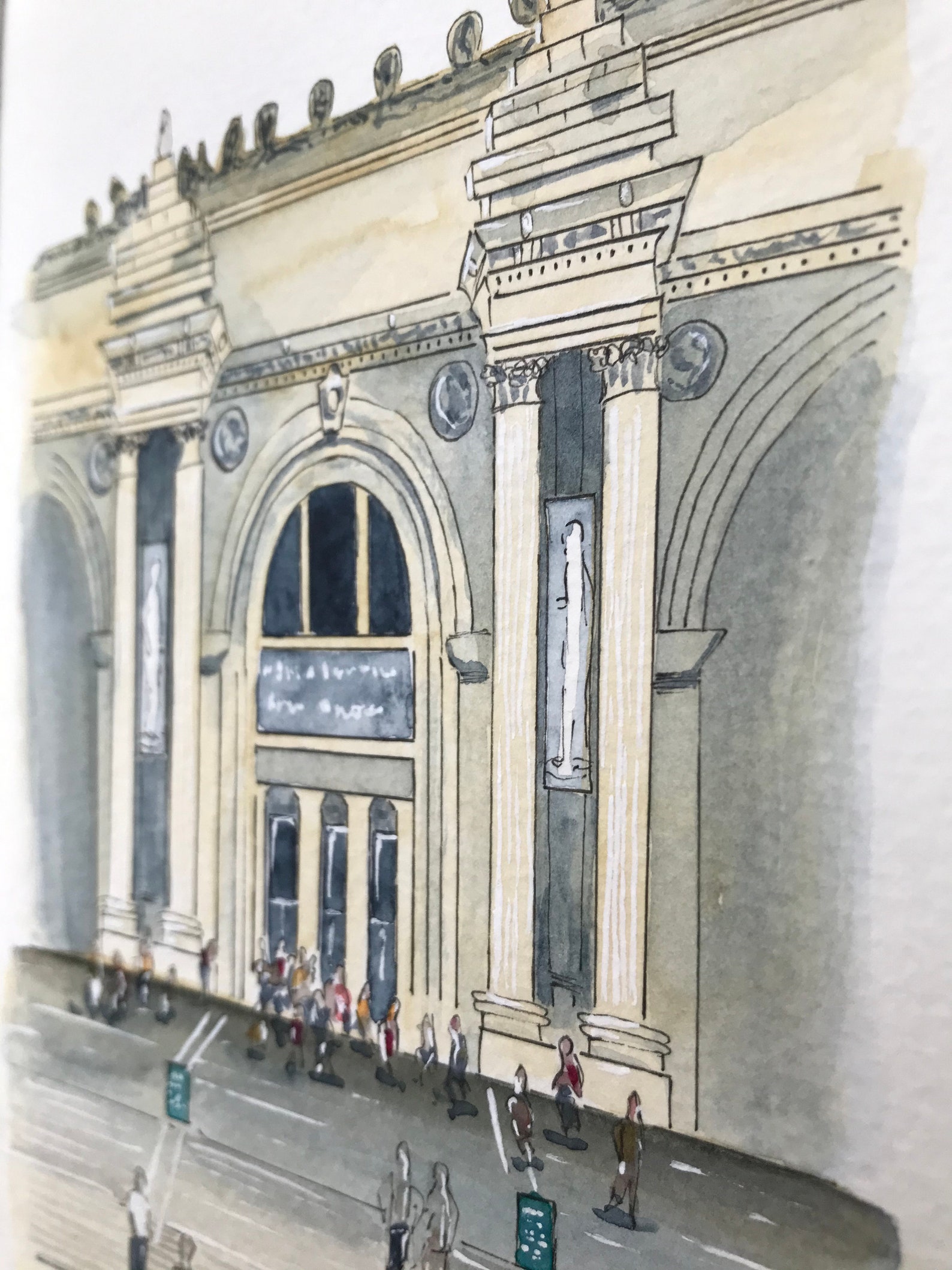 Watercolor Painting Print The MET illustration The | Etsy