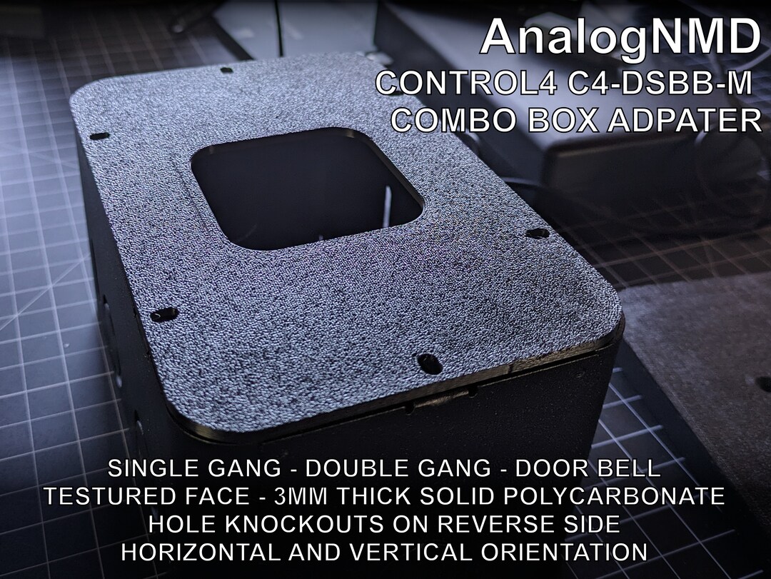 Single or Double Gang Box Adapter for Control 4 C4-DSBB-M - Etsy