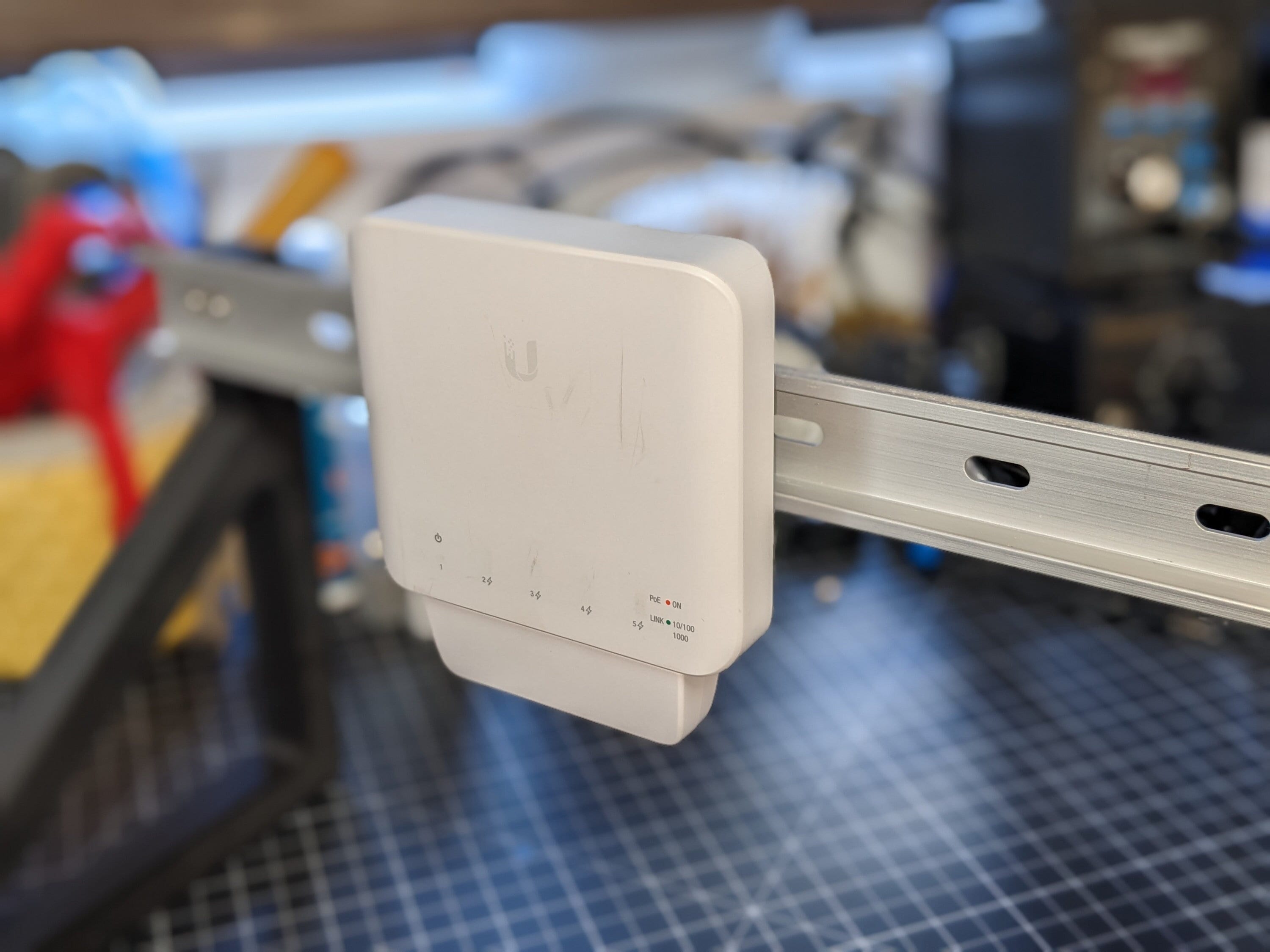 DIN Rail Mount for Unifi Flex 5port POE Switch Usw-flex 46W - Etsy