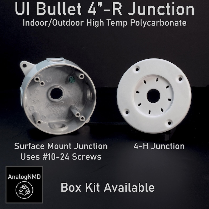Ubiquiti Camera Junction Box Adapter - 4" Round Electrical Box Adapter ...