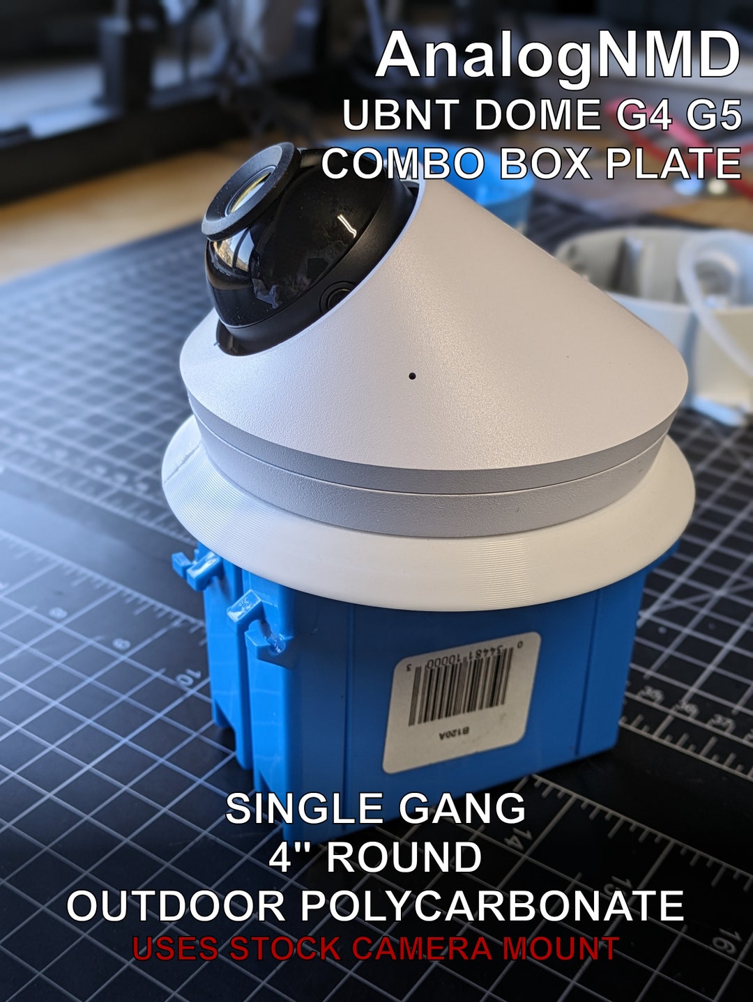 Ubiquiti Camera Junction Box Adapter - Single Gang or 4 Inch Round Box ...