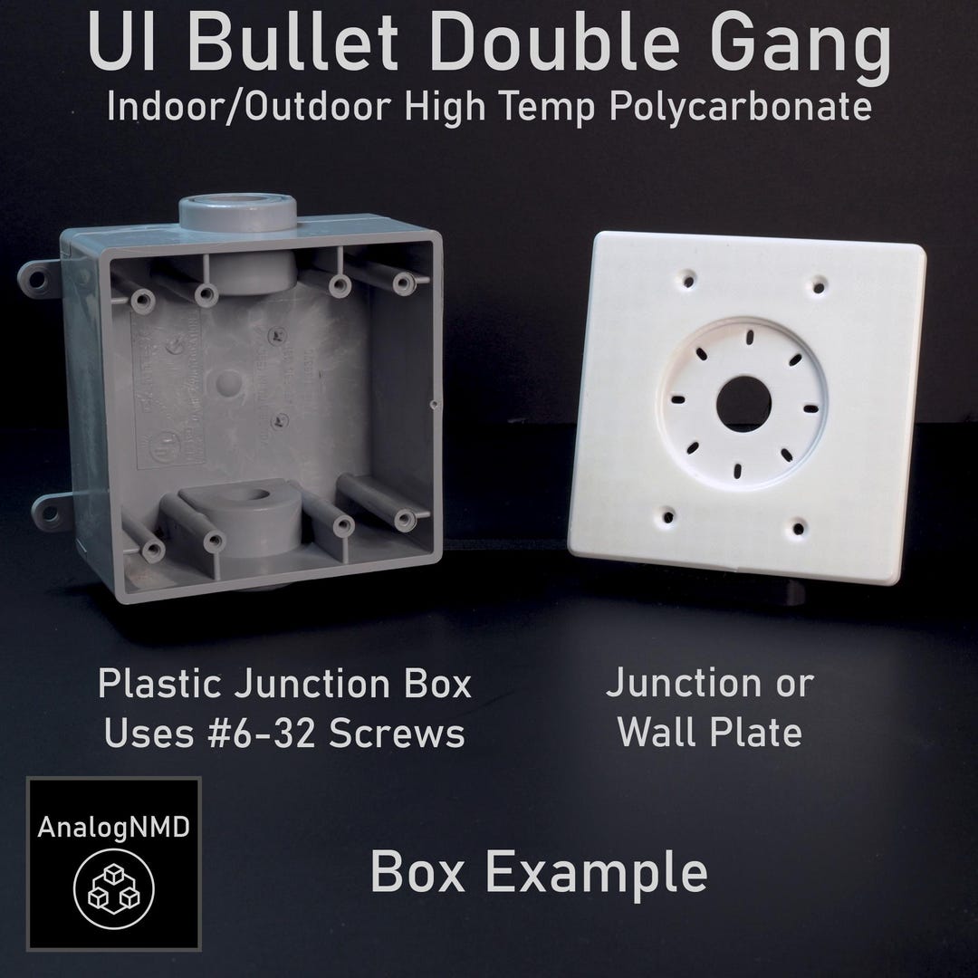 Ubiquiti Camera Junction Box Adapter - Double Gang Mount for Ubiquiti ...