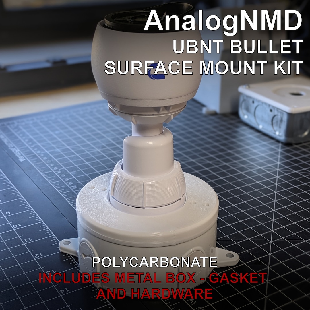 Surface Mount Kit for Ubiquiti Unifi Protect Bullet Cam - Pro Gen3 Gen4 ...