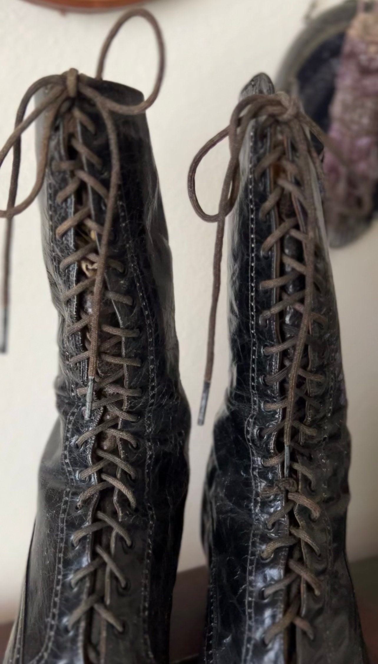 Cream Victorian Lace Up Boots at Sheila Tietjen blog