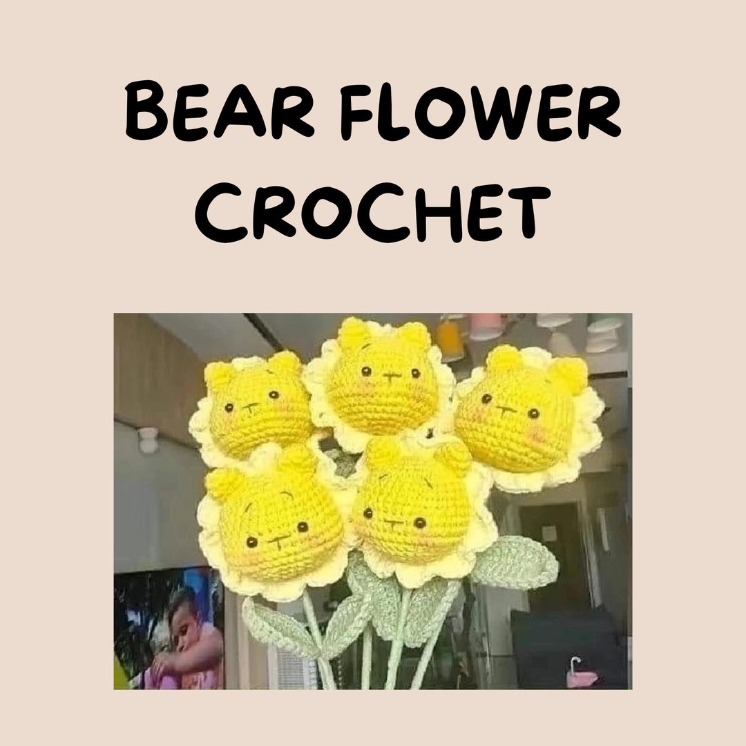 Bumblebear Crochet Pattern. Cute Flower Bear Amigurumi. - Etsy