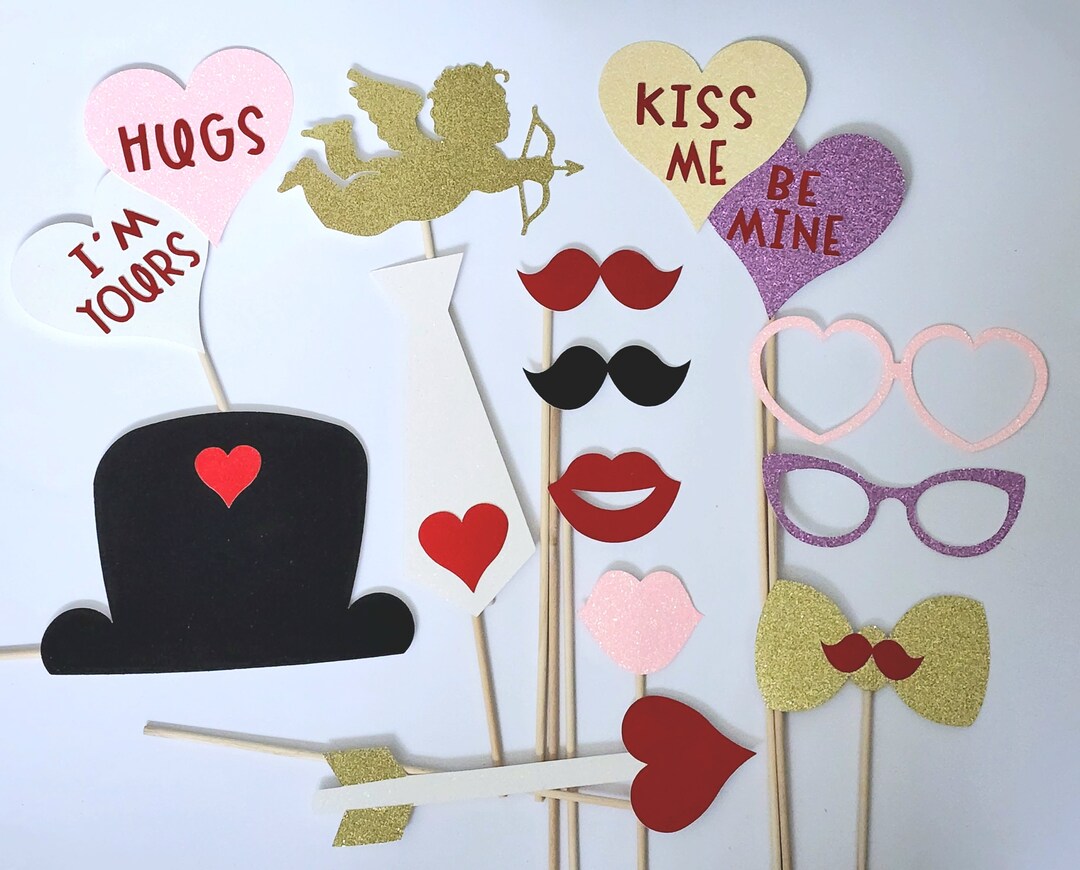 Valentines Day Photo Props, Love Photo Props, V-day Party, Valentines ...