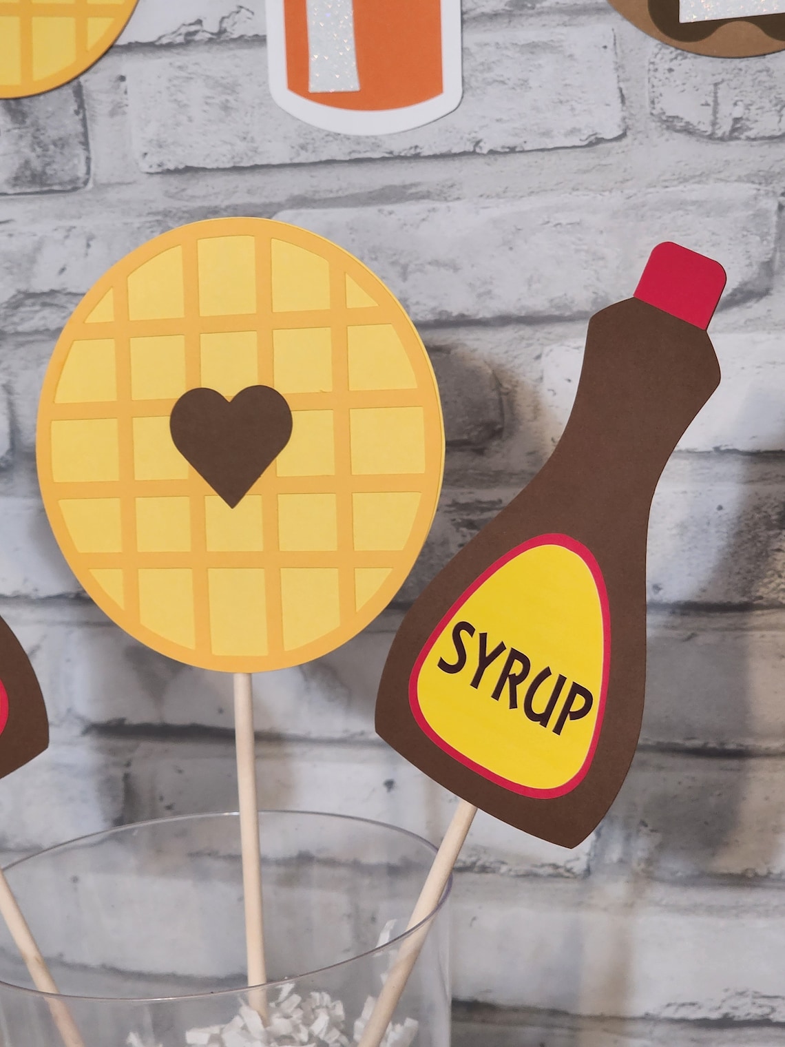 Waffle Center Pieces, Waffle Party Decor, Waffles Birthday Party ...