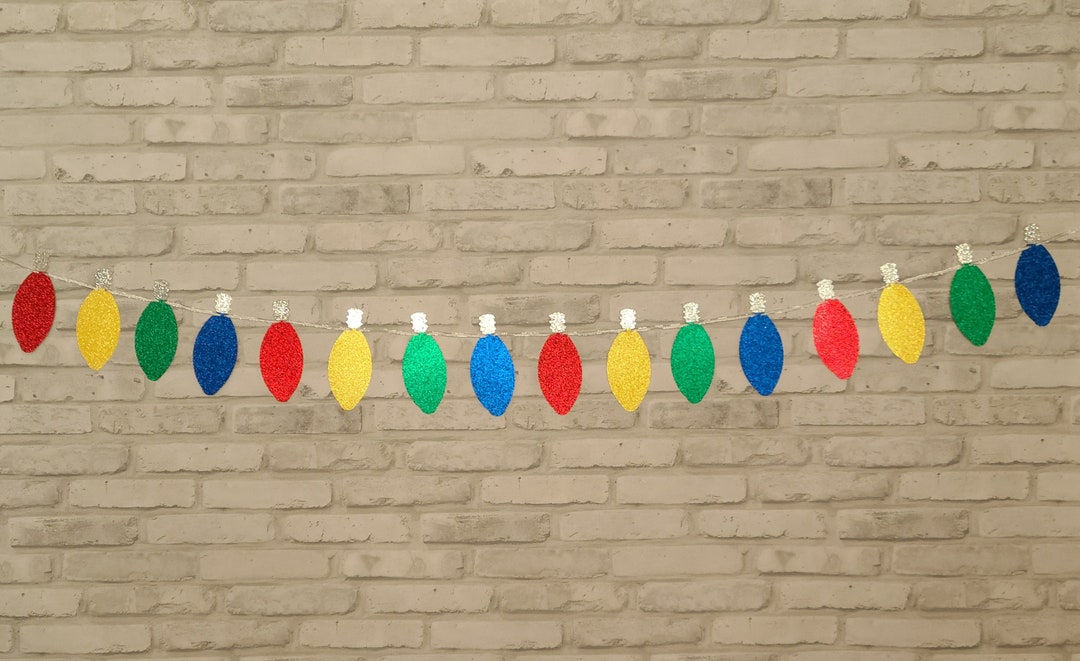 Christmas String Light Banner, Christmas Party Decor, Christmas Banner ...