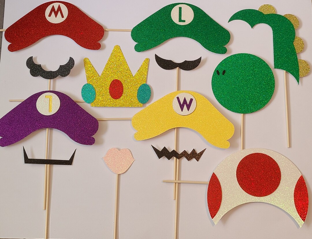 Super Mario Inspired Photo Props - Etsy