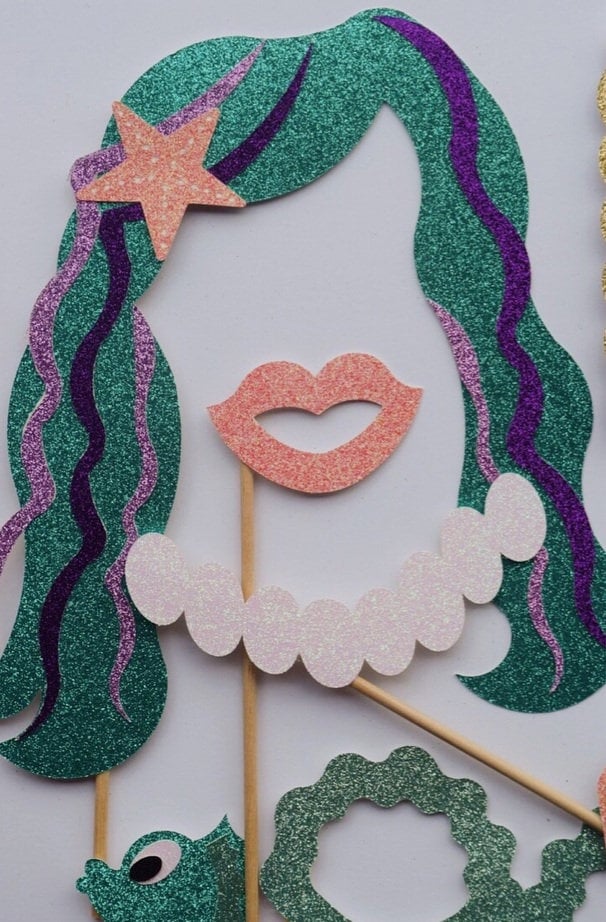 Mermaid Photo Props, Mermaid Party, Mermaid Birthday, Custom Photo ...