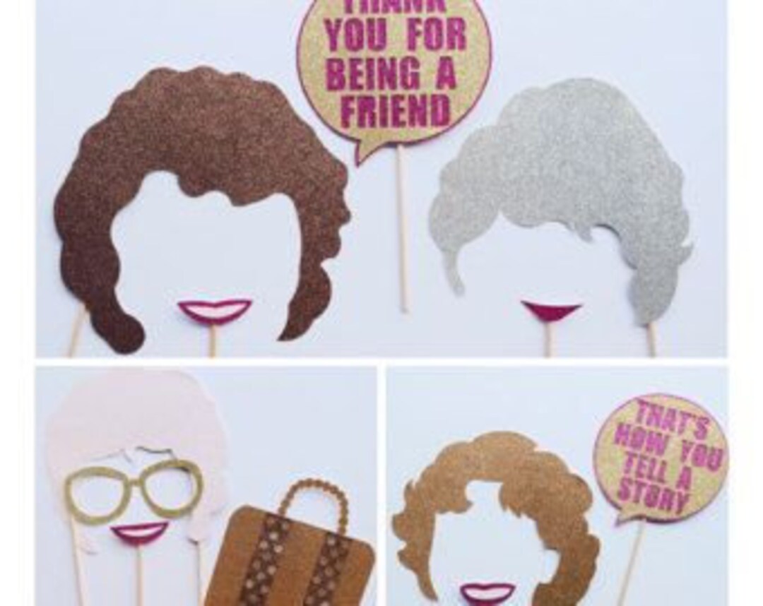 Golden Girls Inspired Photo Props, Golden Girls Party Theme, Golden ...