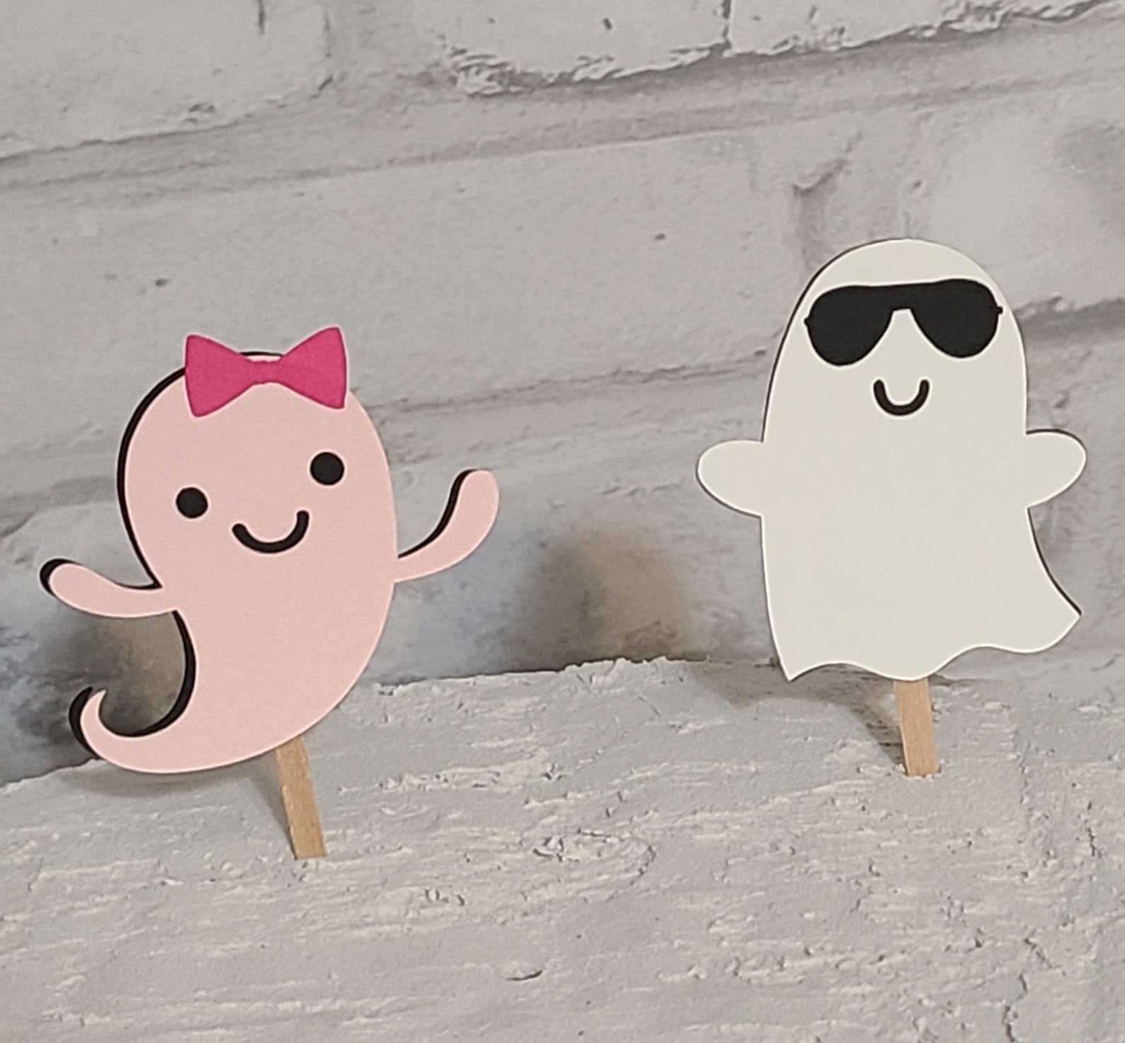 Ghost Halloween Cupcake Toppers Halloween Cupcake Toppers - Etsy