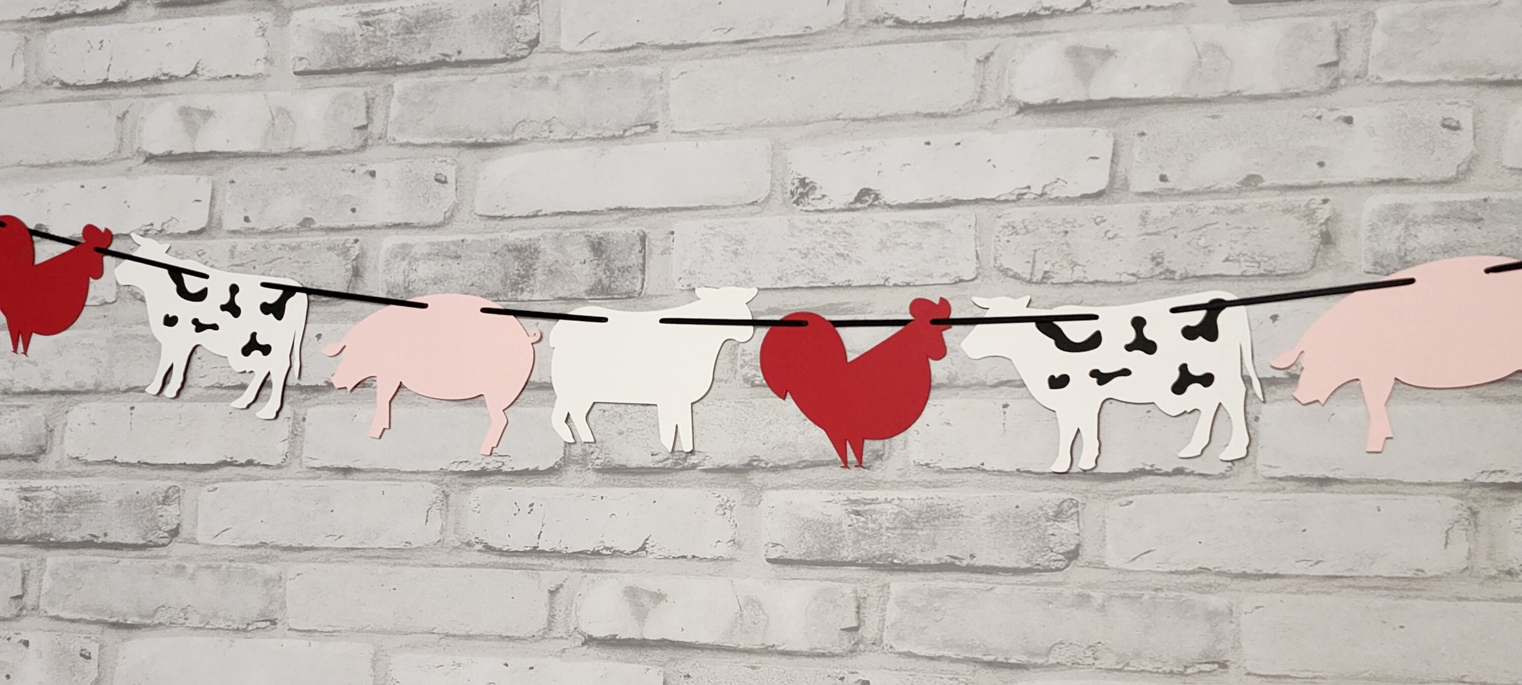 Farm Animal Banner, Animal Birthday Banner, Farm Animals Party, Animal ...