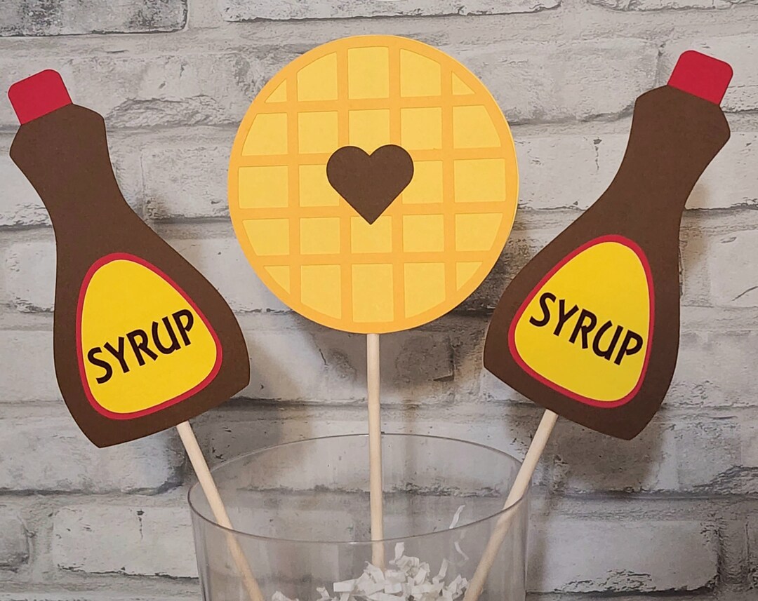 Waffle Center Pieces, Waffle Party Decor, Waffles Birthday Party ...