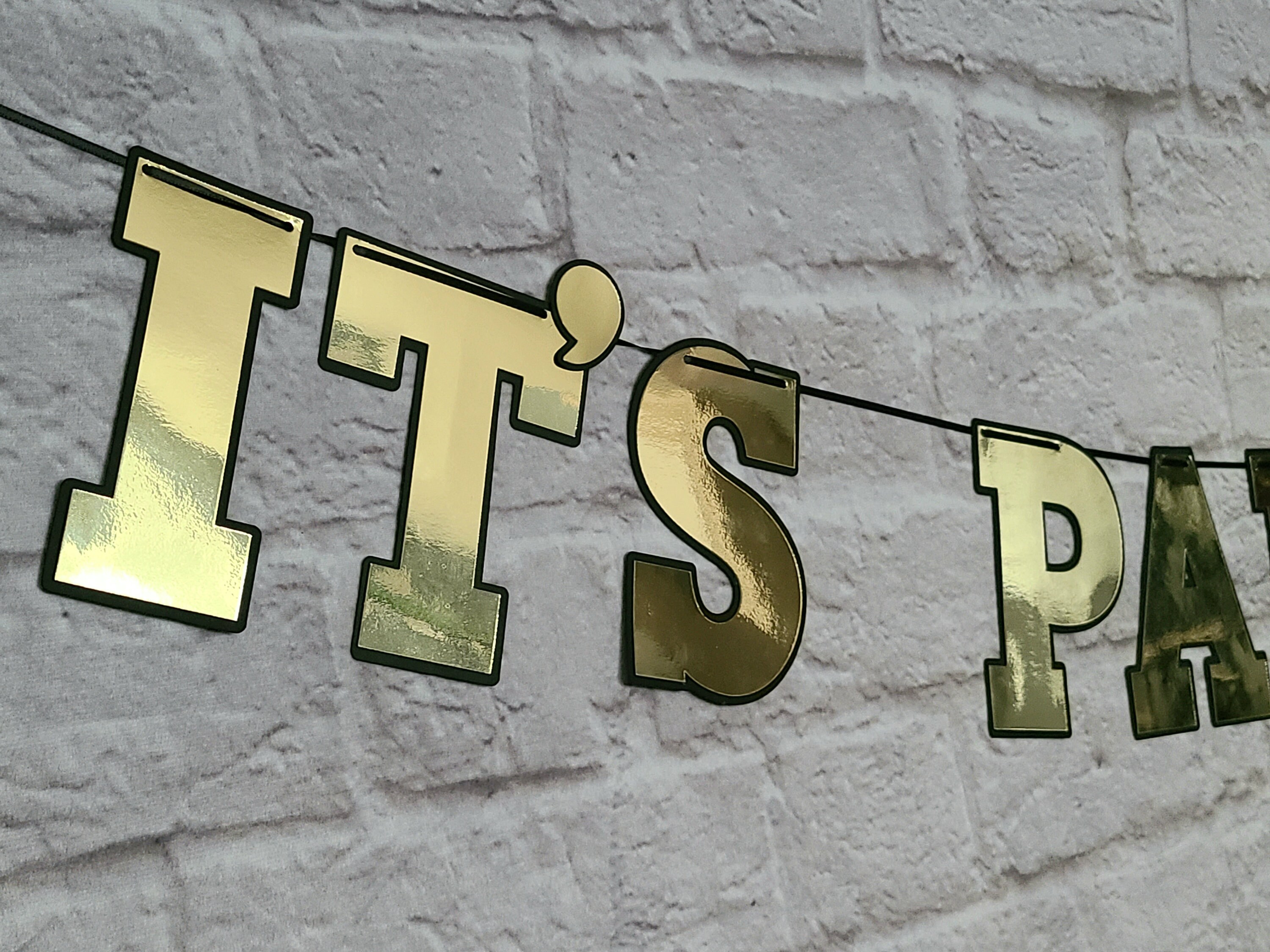 It's Party Time Banner Party Banner Birthday Banners - Etsy